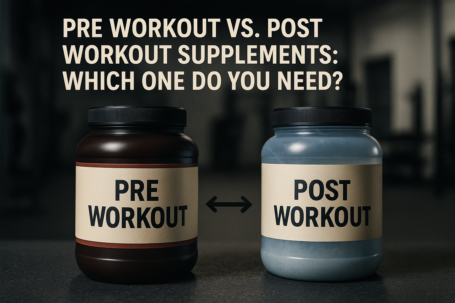 Pre Workout vs. Post Workout Supplements: Which One Do You Need? – MSHIELD