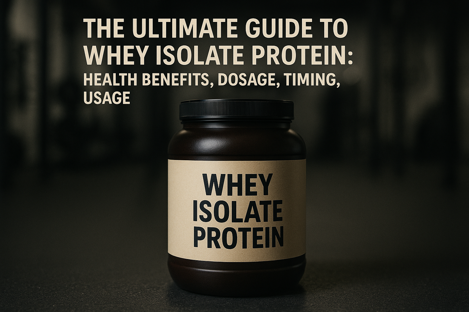The Ultimate Guide to Whey Isolate Protein: Benefits, Dosage, Timing ...